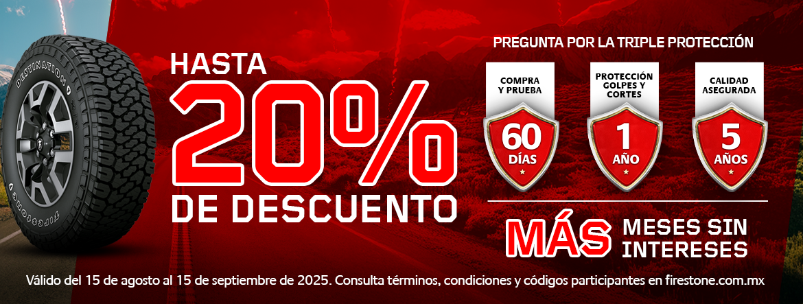 Llantas Firestone México | Encuentra todo tipo de llantas